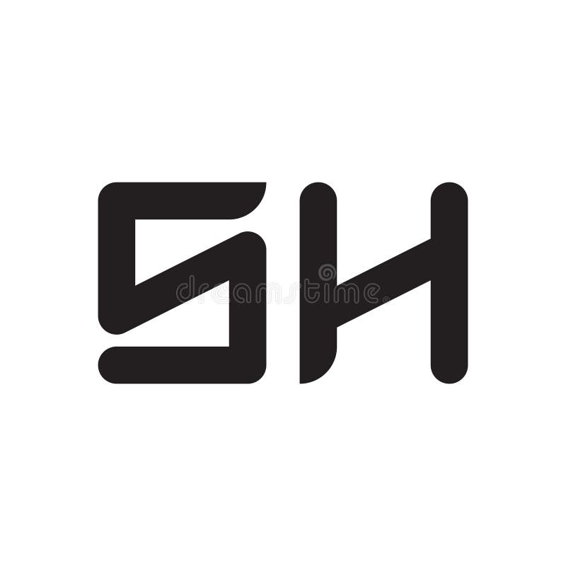 Sh Initial Letter Vector Logo Icon Stock Vector - Illustration of logo ...