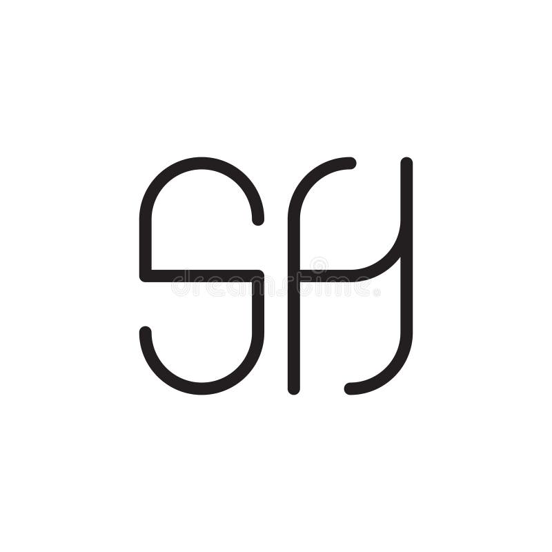 Sh Initial Letter Vector Logo Icon Stock Vector - Illustration of ...