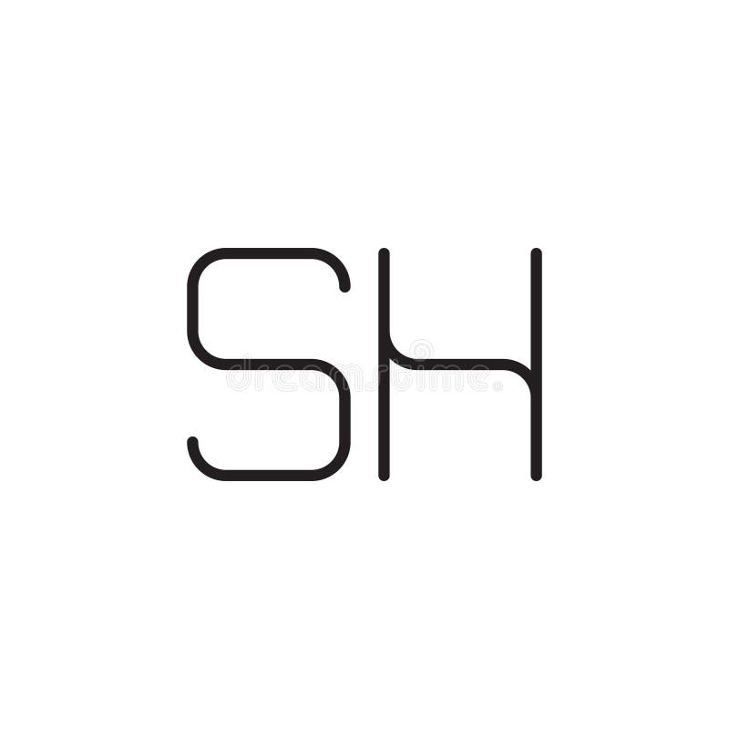 Sh Initial Letter Vector Logo Icon Stock Vector - Illustration of ...