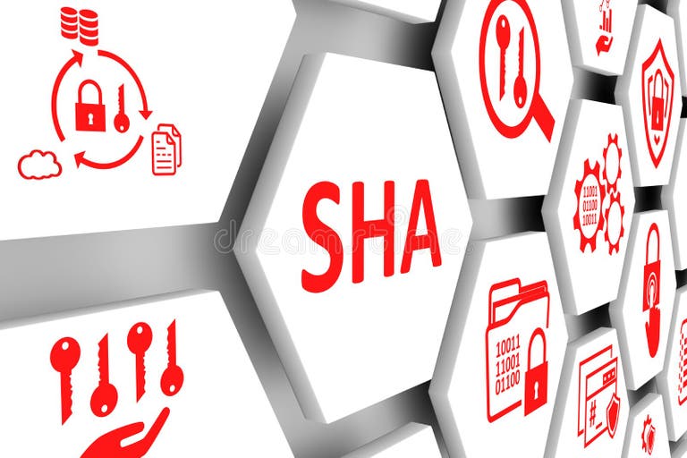 SHA concept stock illustration. Illustration of function - 124589053