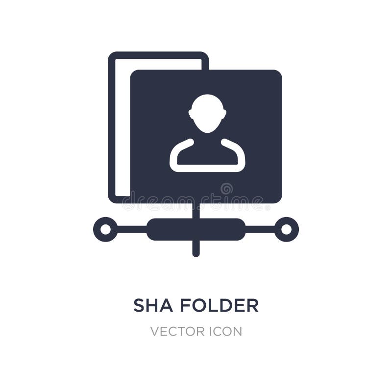 Sha Folder Icon on White Background. Simple Element Illustration from ...