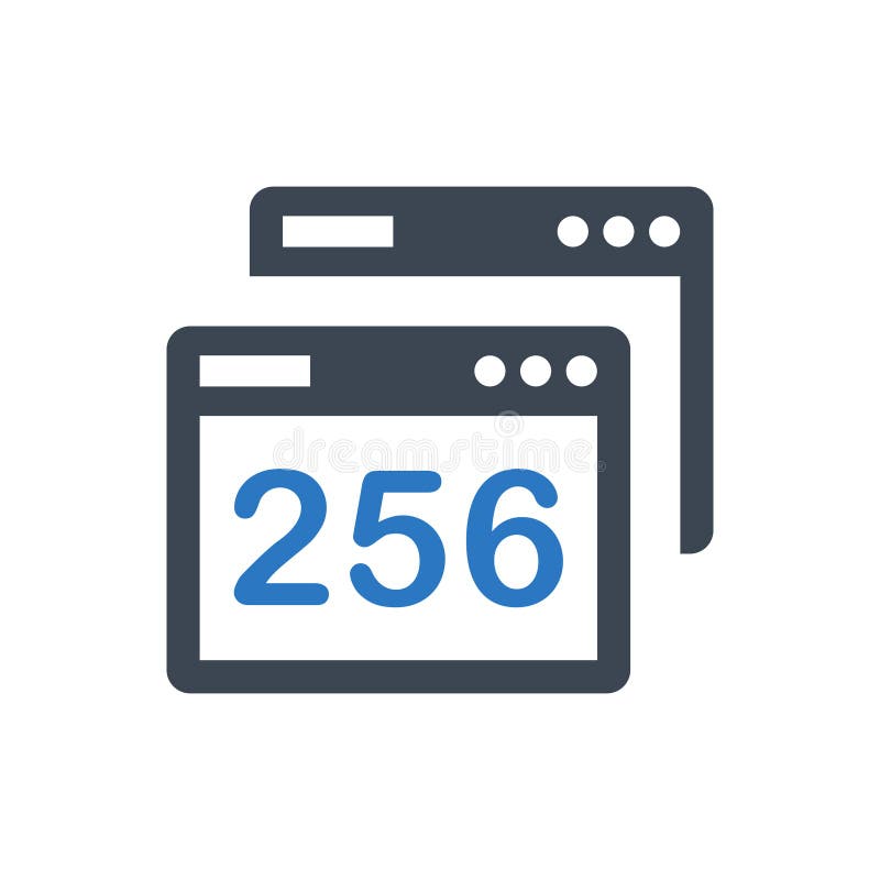 SHA 256 icon stock vector. Illustration of symbol, security - 216587096