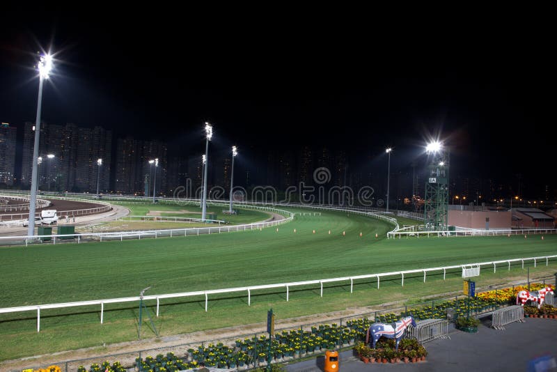 Sha Tin Racecourse, Hong Kong Editorial Stock Image - Image of horses ...