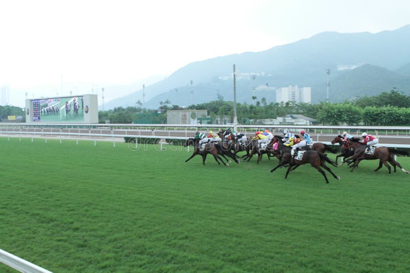 Sha Tin Racecourse, Located in Sha Tin in the New Territories. 11 July ...