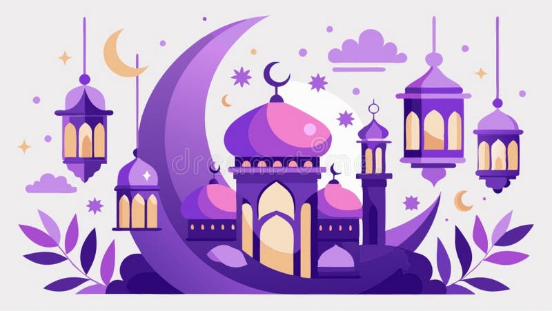 Shab E Miraj, Isra Wal Miraj the Night Journey 27 Rajab Banner Stock ...