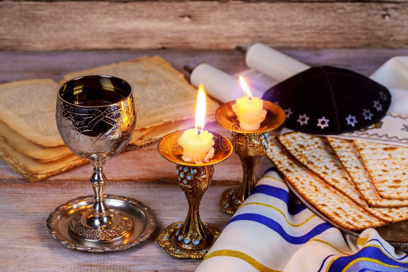 Shabbat Shalom Traditionelles Jüdisches Ritualchallahbrot Stockfoto
