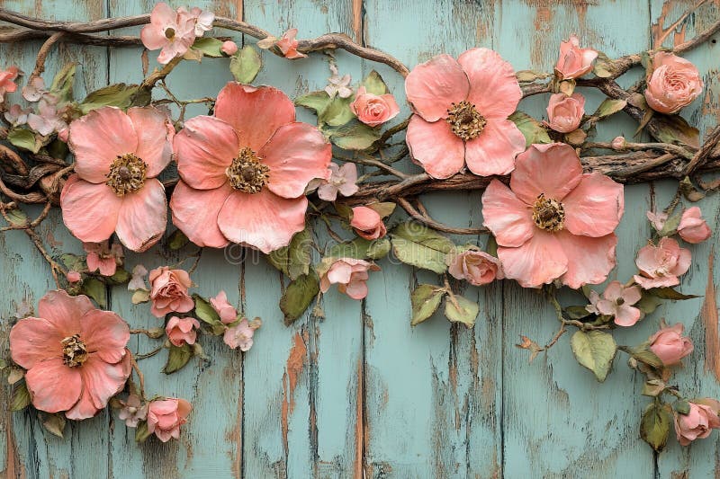 A Shabby Chic Background, Rustic and Artistic, Design Theme. Stock ...