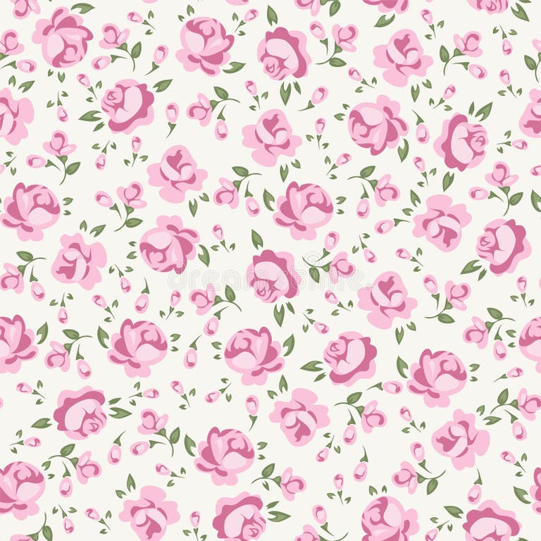 Shabby Chic Rose Pattern Stock Illustrations – 4,817 Shabby Chic Rose ...