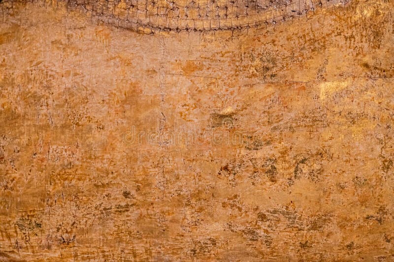 Shabby Surface of Ancient Wall Mural Close Up Stock Image - Image of ...