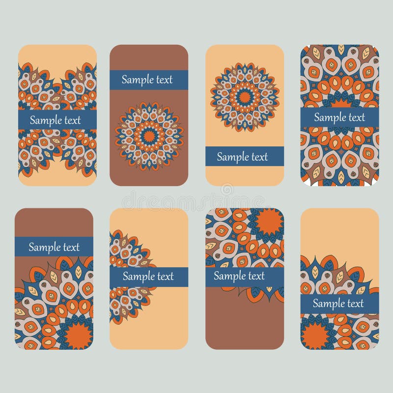 Shablon mandala stock vector. Illustration of card, banner - 57365549