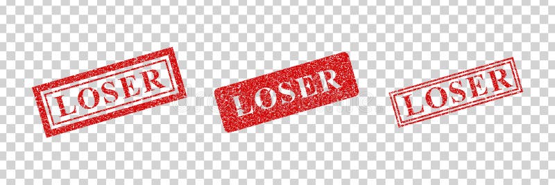 Vector Realistic Isolated Grunge Rubber Stamp of Loser for Template ...