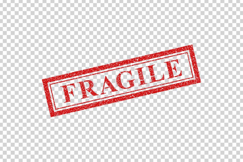 Vector Realistic Isolated Rubber Stamp of Fragile Logo for Template ...