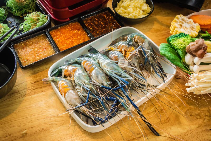 Shabu food Korean style stock photo. Image of ingredient - 119842282