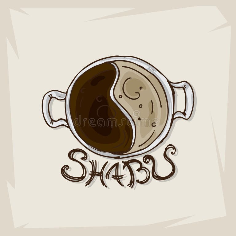 Shabu stock vector. Illustration of doodle, japan, beef - 77303717