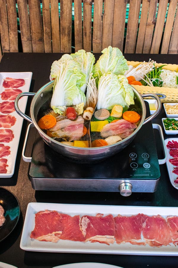 Shabu set stock photo. Image of dish, fresh, meal, healthy - 216789232