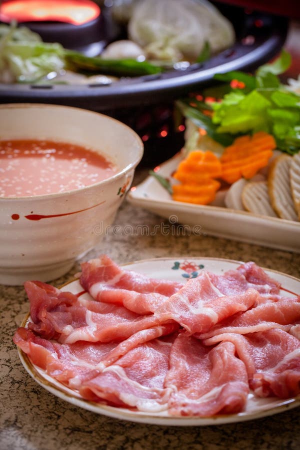 Shabu shabu stock image. Image of beef, pork, sukiyaki - 42904603