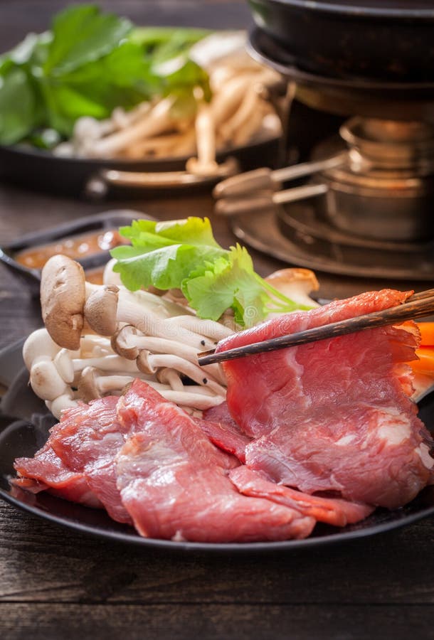 Shabu Shabu stock image. Image of boil, sukiyaki, beef - 86646027