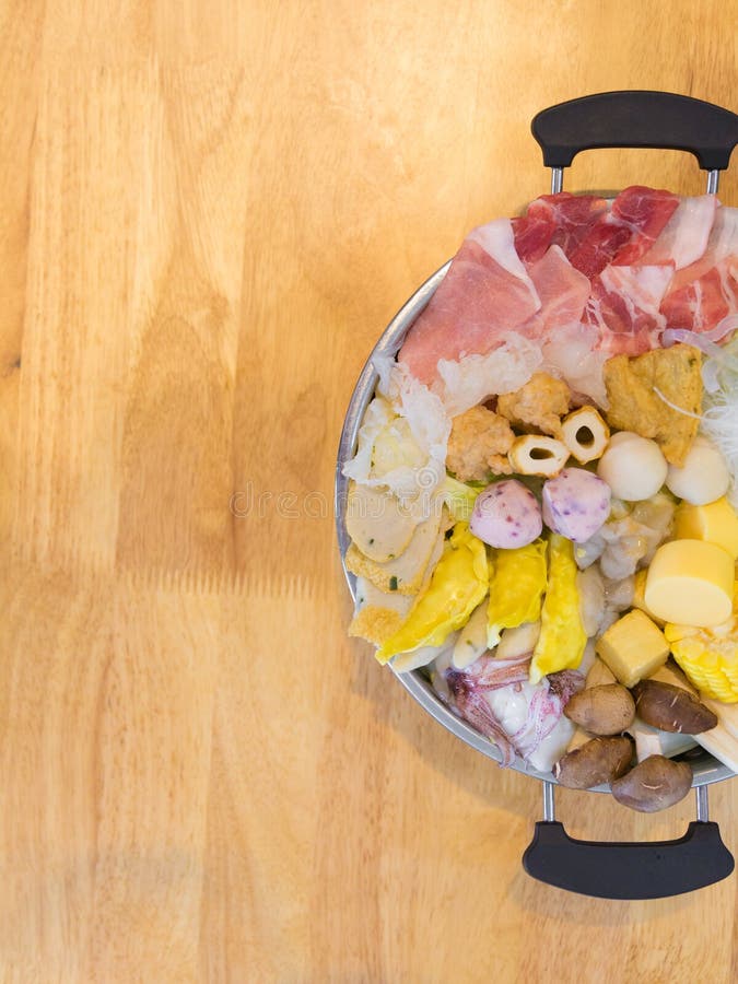 Shabu Shabu suki set stock image. Image of food, suki - 80080335