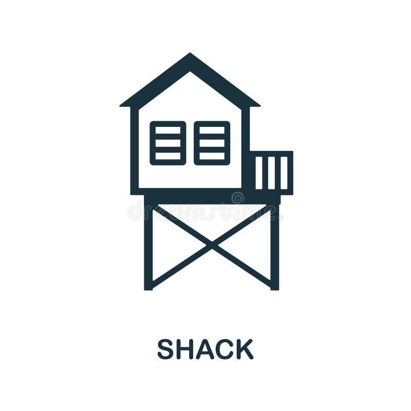 Icon with shack and a leaf stock illustration. Illustration of home ...