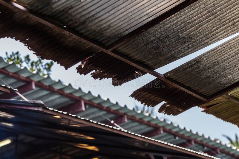 Shack roof stock image. Image of industrial, grooved - 44547681