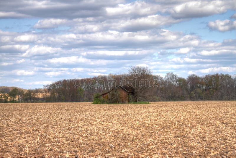 Shack in Vast Field stock photo. Image of shack, field - 25262484