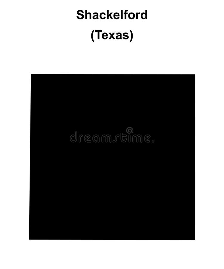 Shackelford outline map stock vector. Illustration of region - 361794007