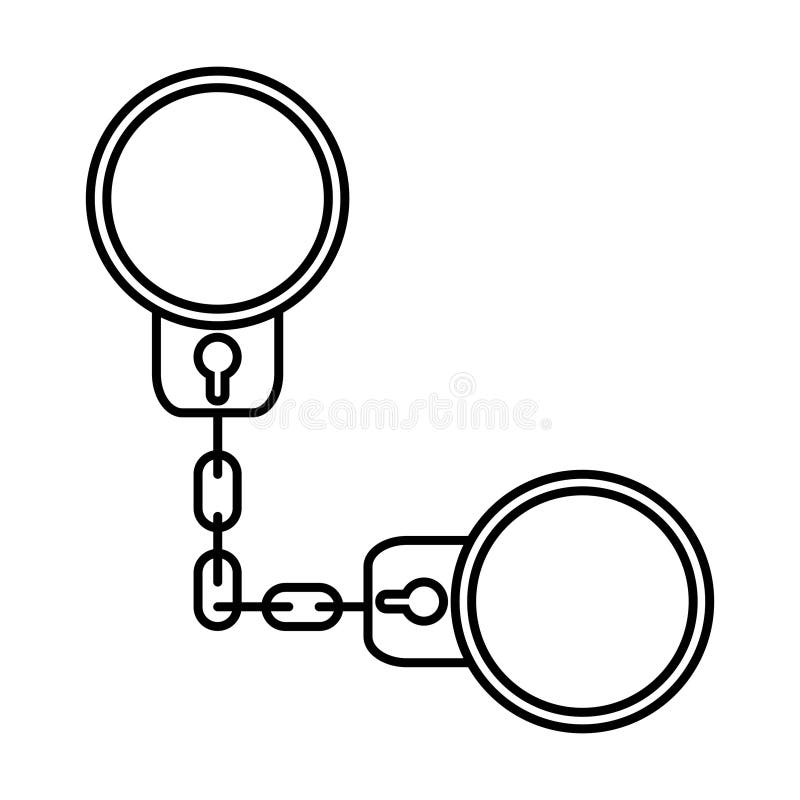Shackle icon vector stock vector. Illustration of prison - 327456808