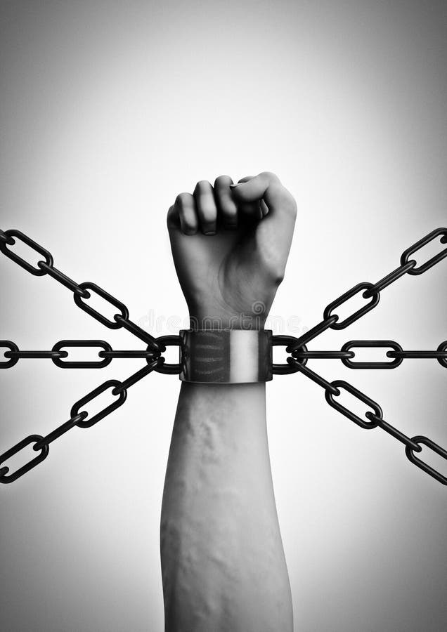 Shackled stock illustration. Illustration of captivity - 19775550