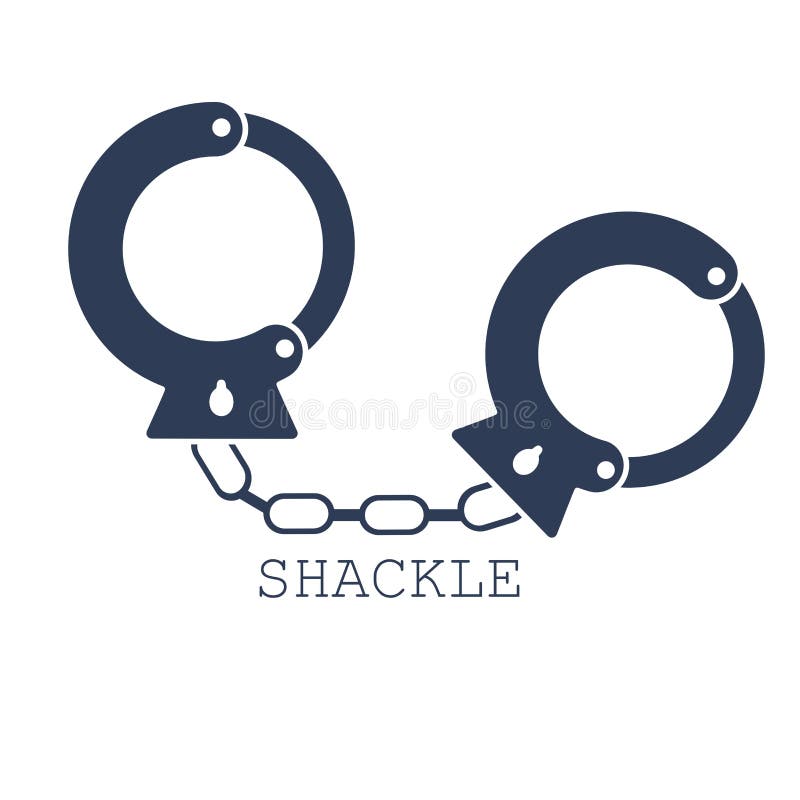 Shackled hands icon. stock vector. Illustration of discipline - 204047057