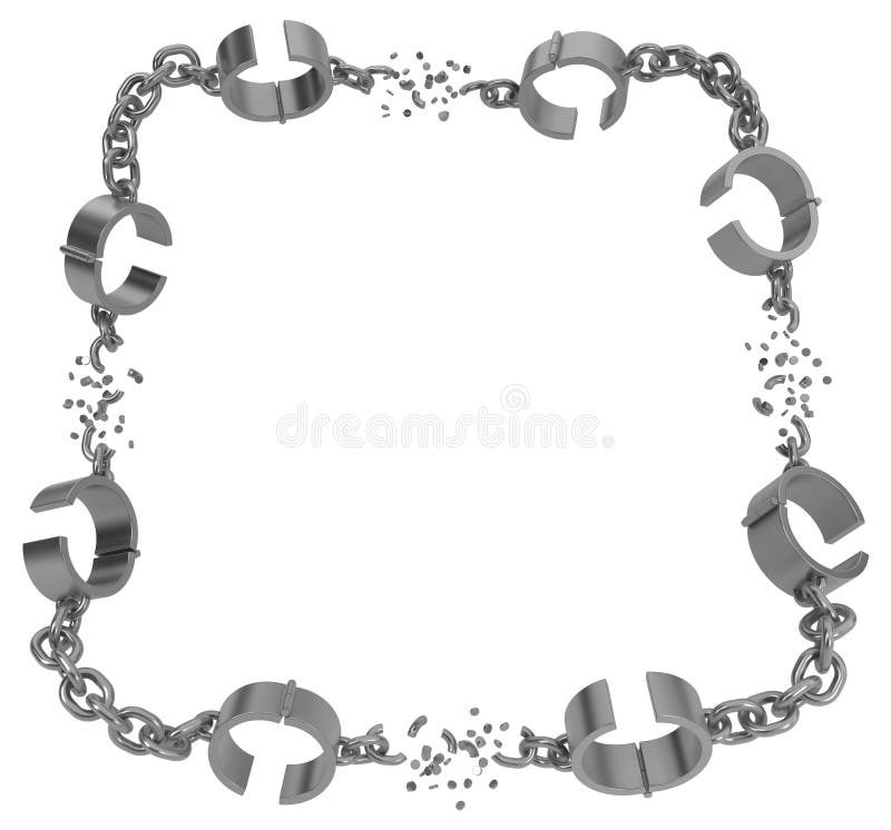 Shackles Break stock illustration. Illustration of item - 87388472