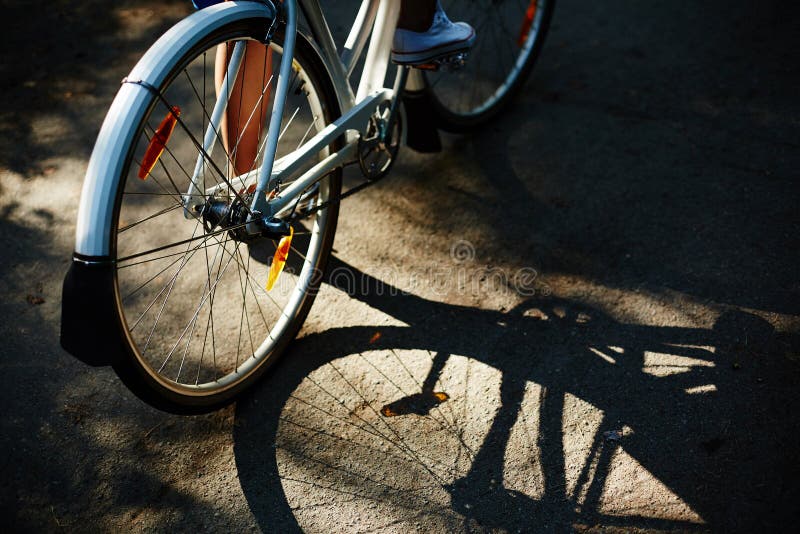 Shade of bicycle stock photo. Image of cycle, bicycle - 92747830