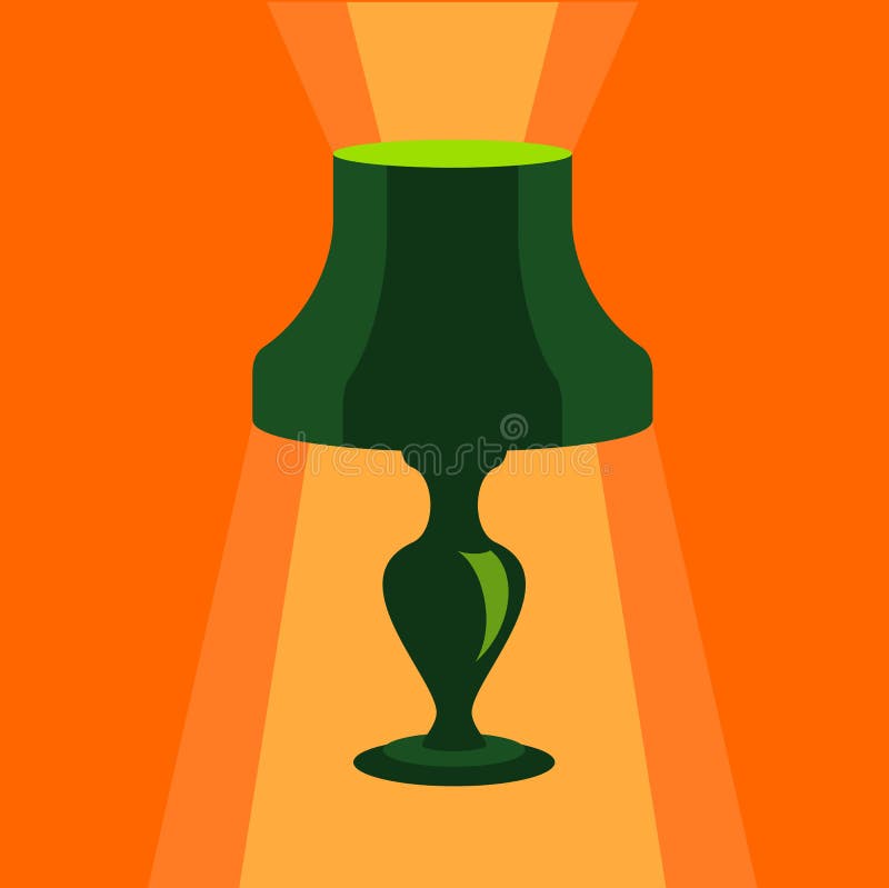 Shade Lamp Icon, Flat Style Stock Vector - Illustration of highlight ...
