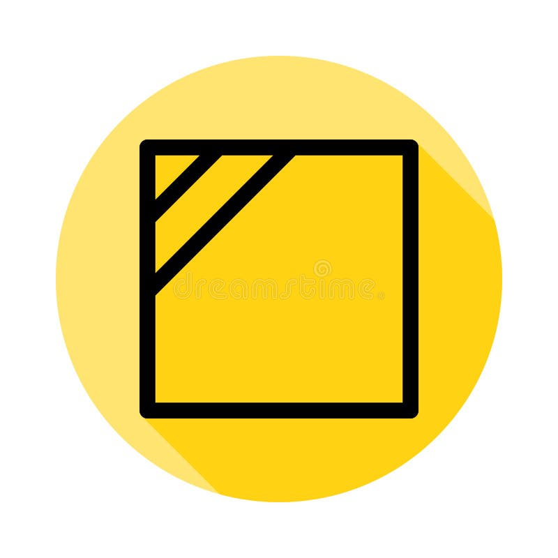 Shade, Rectangle Icon Long Shadow Stock Illustration - Illustration of ...