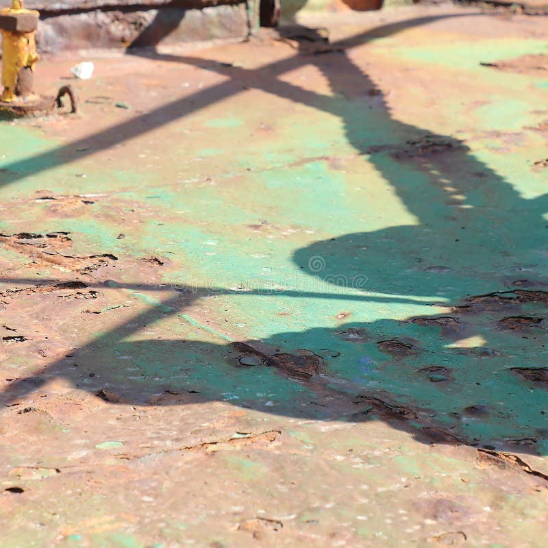 Shade Reflecting on the Ground at the Harbor Stock Photo - Image of ...