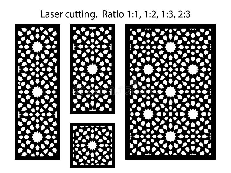 Shade Screen, Privacy Fence Template. Laser Cut Vector Panel, Screen ...