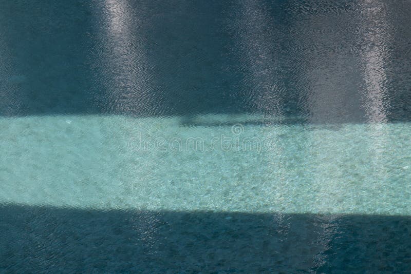 Shade and Shadow on the Blue Swimming Pool Stock Image - Image of ...