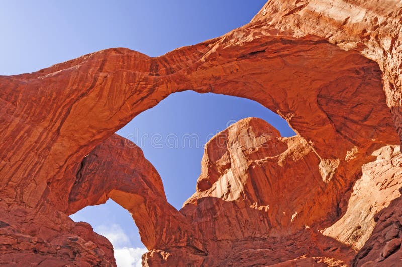 Shade and Sun on Dramatic Arches Stock Image - Image of scenic, double ...