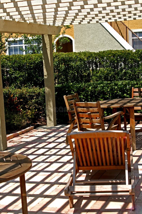 Shaded arbor stock photo. Image of bush, flat, outside - 4010830