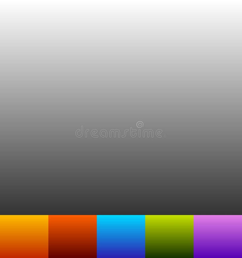 Shaded Backdrop in 6 Color. Empty Colorful Background Stock Vector ...