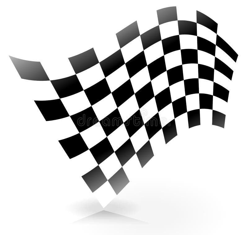 Shaded Racing Flag stock illustration. Illustration of start - 40837371