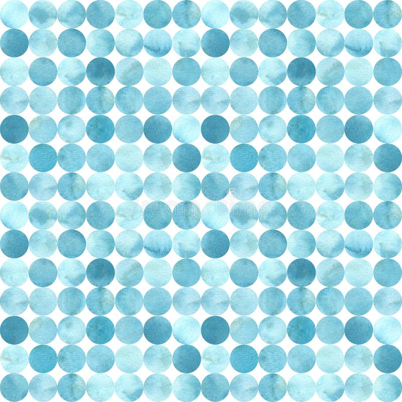 Shades of Blue, Random Circle Tile Background, Seamless Pattern ...