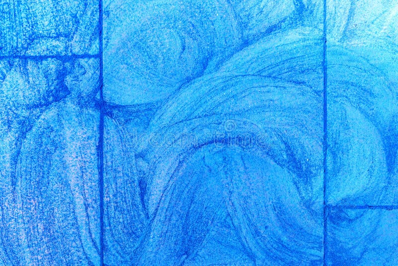 Shades of Blue Sidewalk Chalk Drawing Background Stock Photo - Image of ...