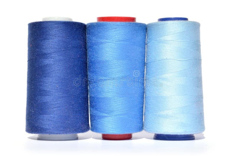 Shades of blue threads stock photo. Image of stitch, embroidery - 60119400