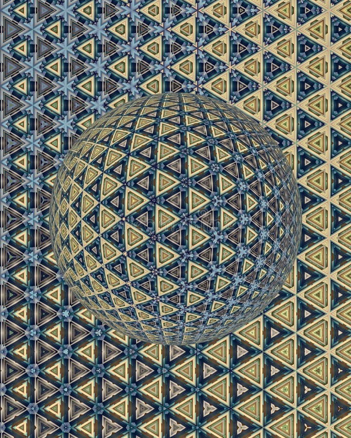Shades of Grey Coloured Hexagonal 3D Mosaic Onto a Spherical Surface ...