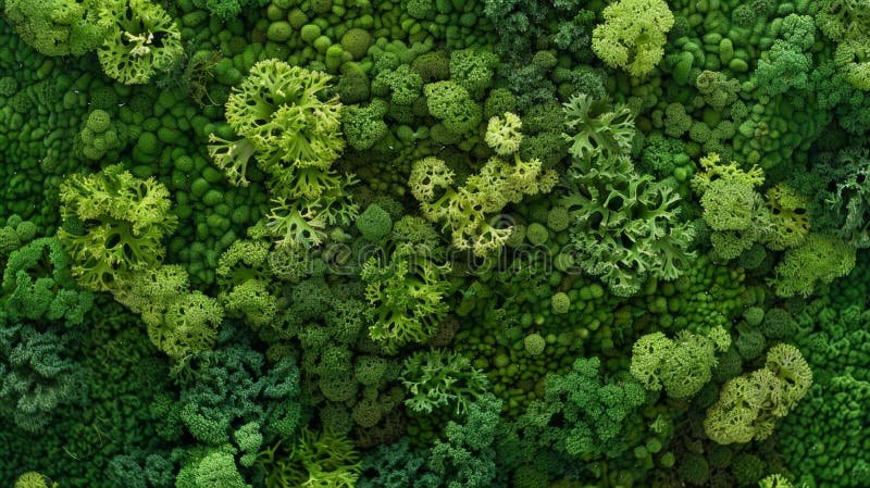 Shades of Lime Green and Deep Forest Green Mix in a Dense Plush and ...