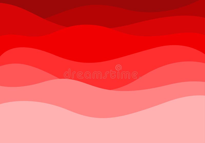 Shades of Red Waves Background Vector Design Stock Vector ...