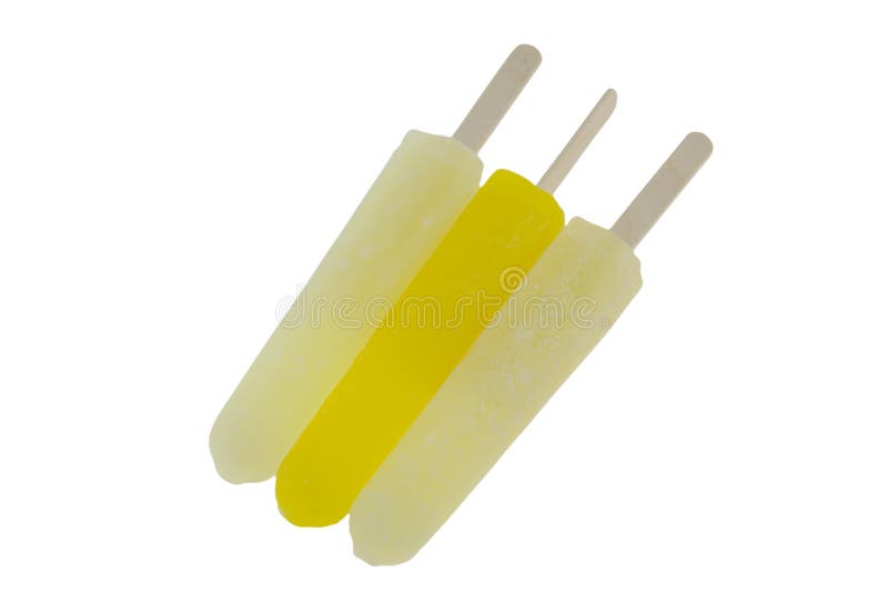 Shades of yellow popsicles stock photo. Image of sweet - 18724872