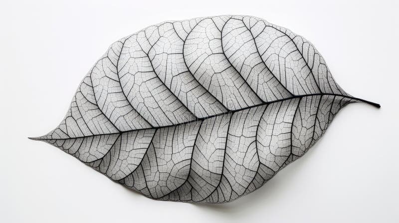 Shading Leaf Simple Hand Drawn Stock Illustration - Illustration of ...