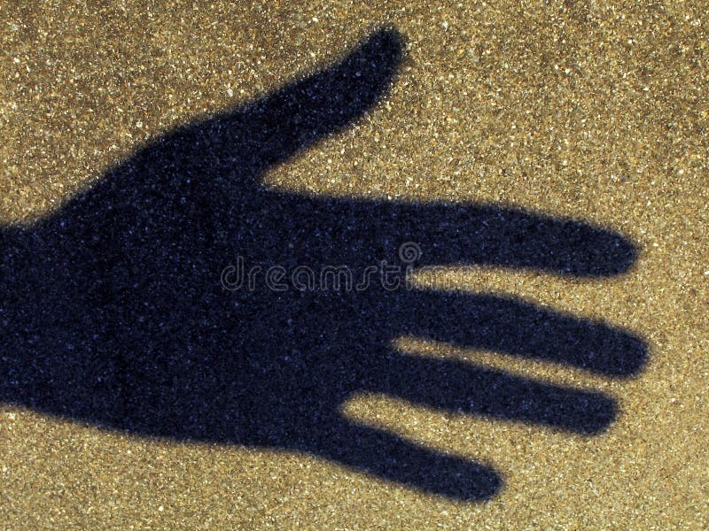 Shadom de una mano imagen de archivo. Imagen de sunlight - 164605