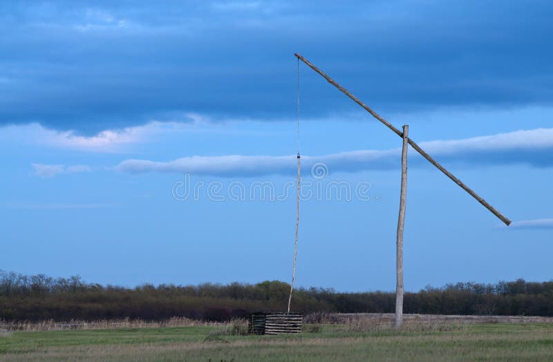 Shadoof blue dark sky stock image. Image of culture, dusk - 34648629